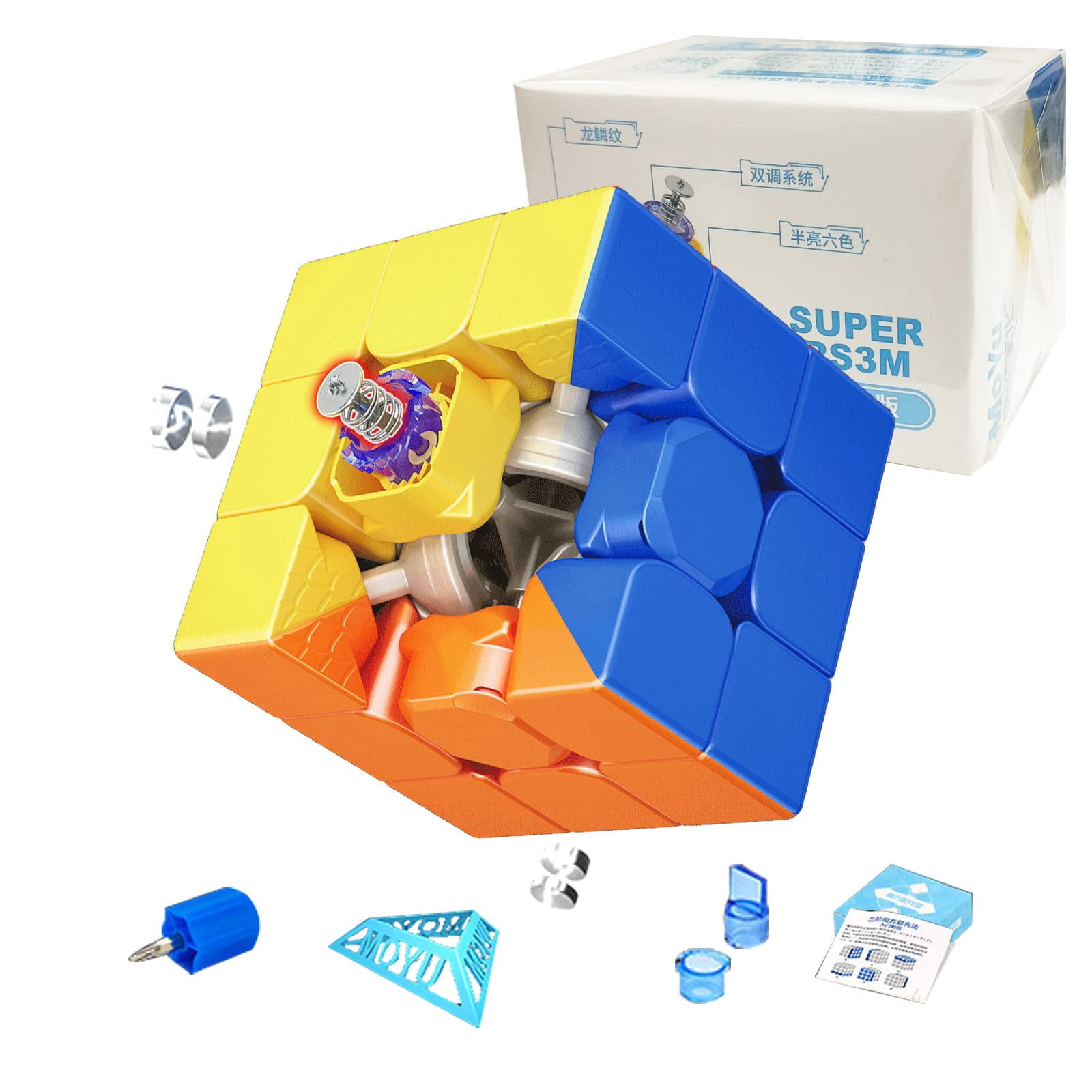 TUNJILOOL Moyu Super RS3M STF9 2022 Magnetic Speed Cube, Professional ...