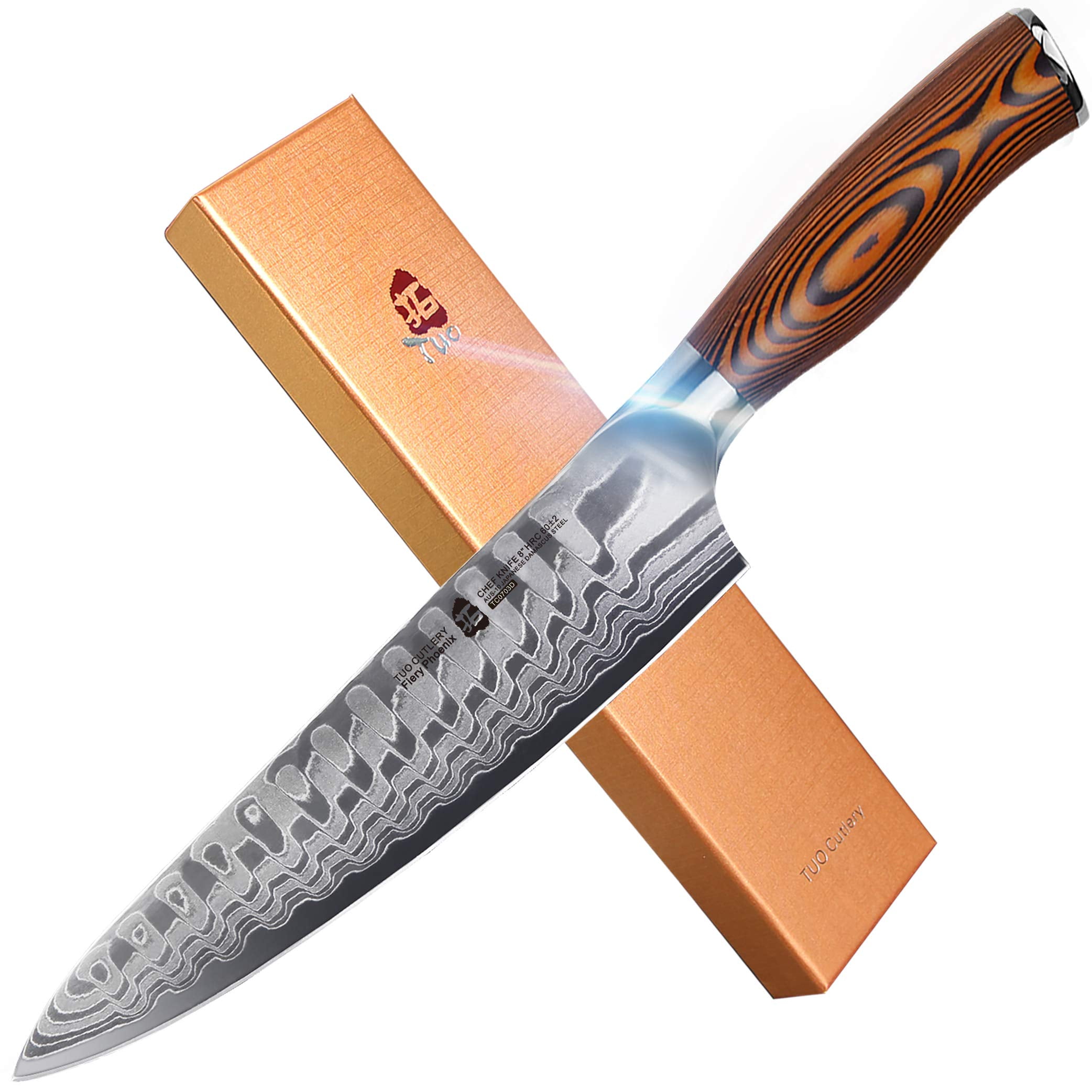 Free Shipping! TUO Damascus Chef's Knife - Kitchen Knives - Japanese ...