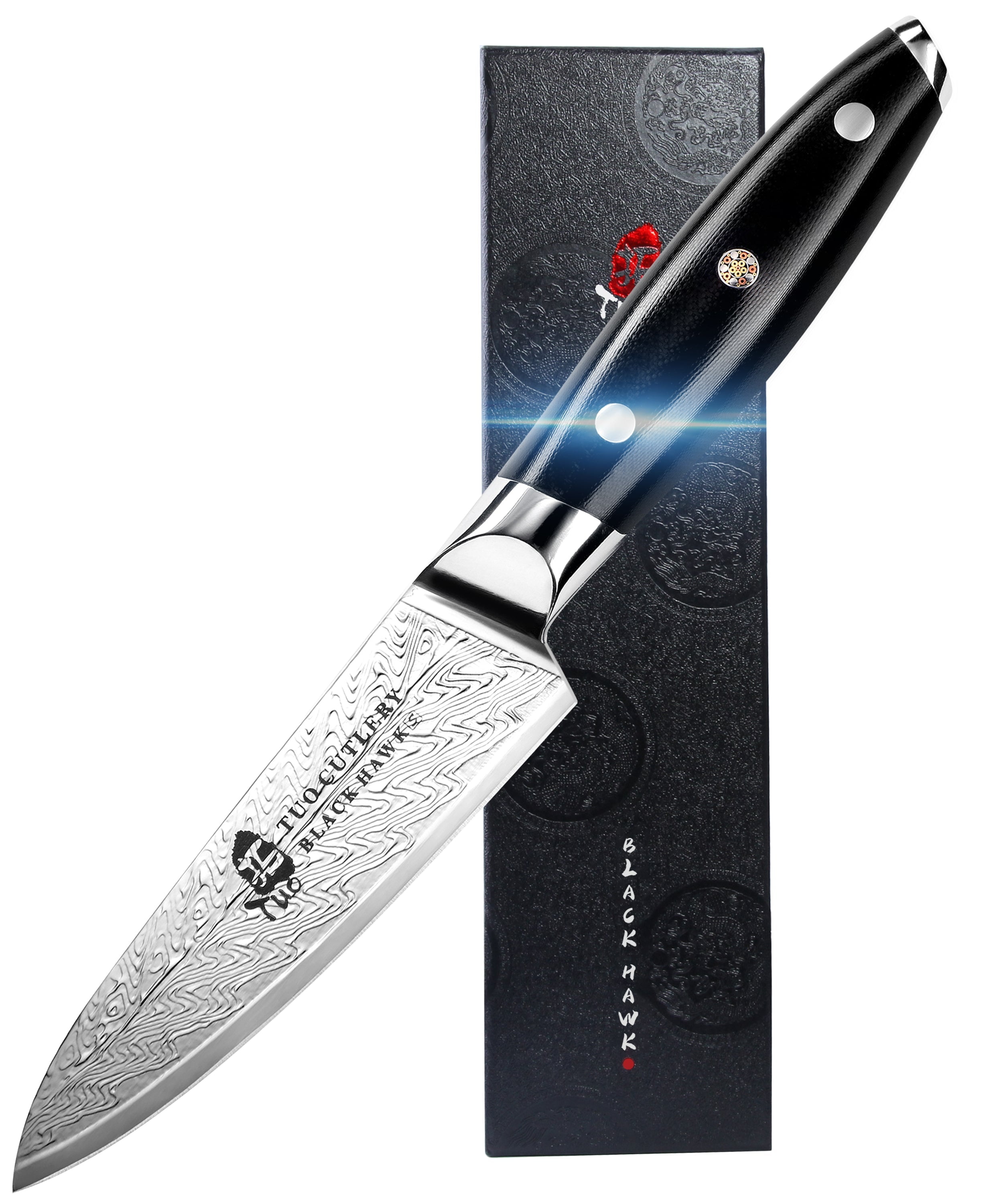 TUO Paring Knife - Peeling Knife Ultra Sharp 3.5-inch - High Carbon ...