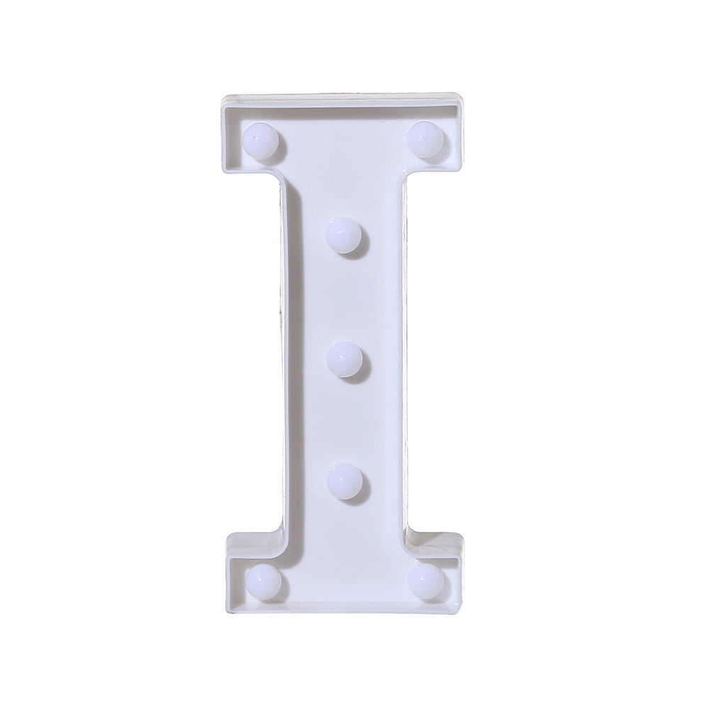 TUOBARR Alphabet LED Letter Lights Light Up White Plastic Letters ...