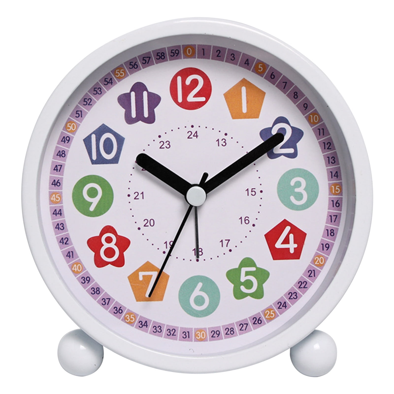 TUOBARR Children's Alarm Clock, Analogue Alarm Clock, No Ticking ...