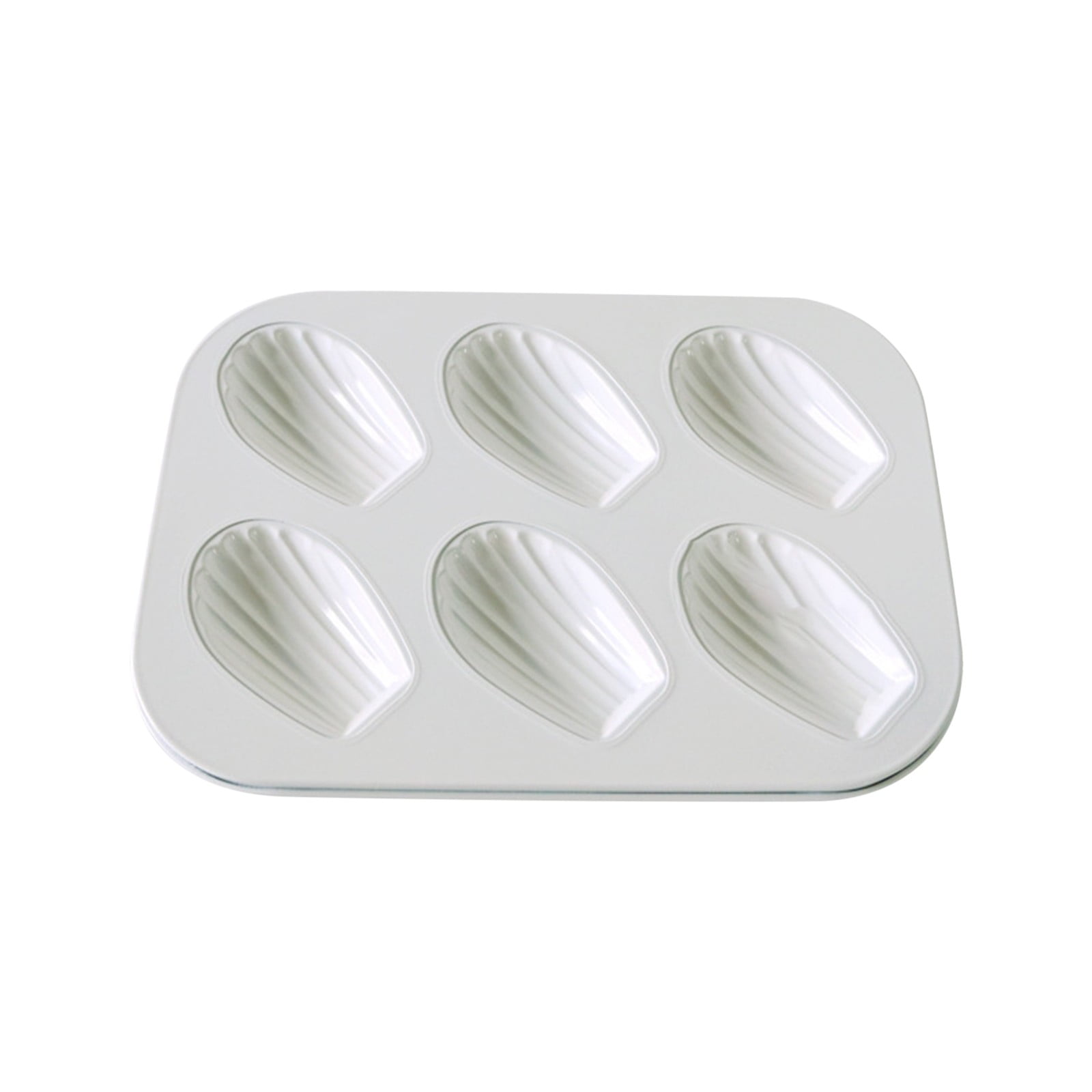 TUOBARR Mini Madeleine Cake Pan, 6 Cavity Non stick Oval Scaop Bak Pan ...