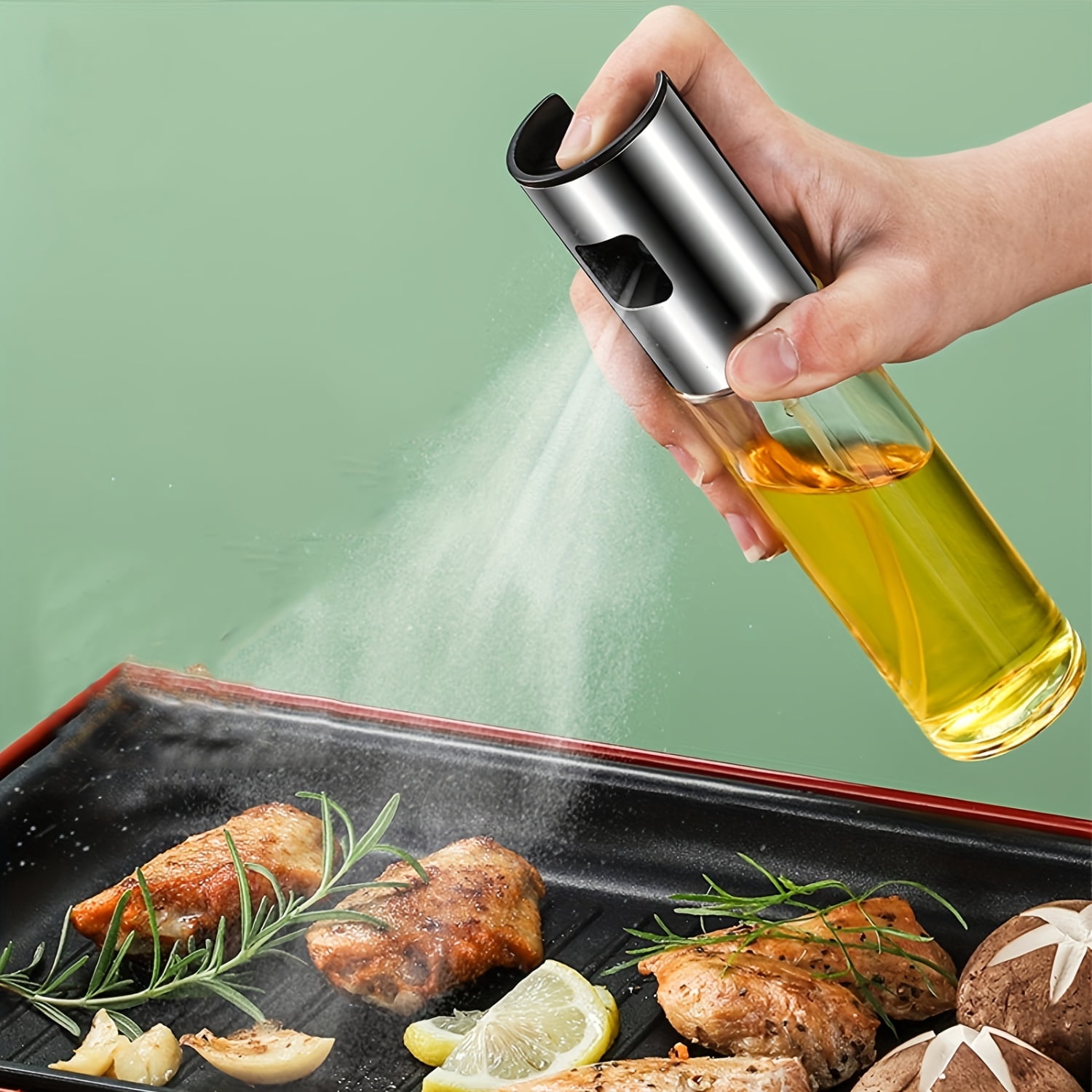 TUOBKE 100ml Glass Olive Oil Sprayer Bottle for Effortless Cooking ... TUOBKE 100ml Glass Olive Oil Sprayer Bottle for Effortless Cooking ...