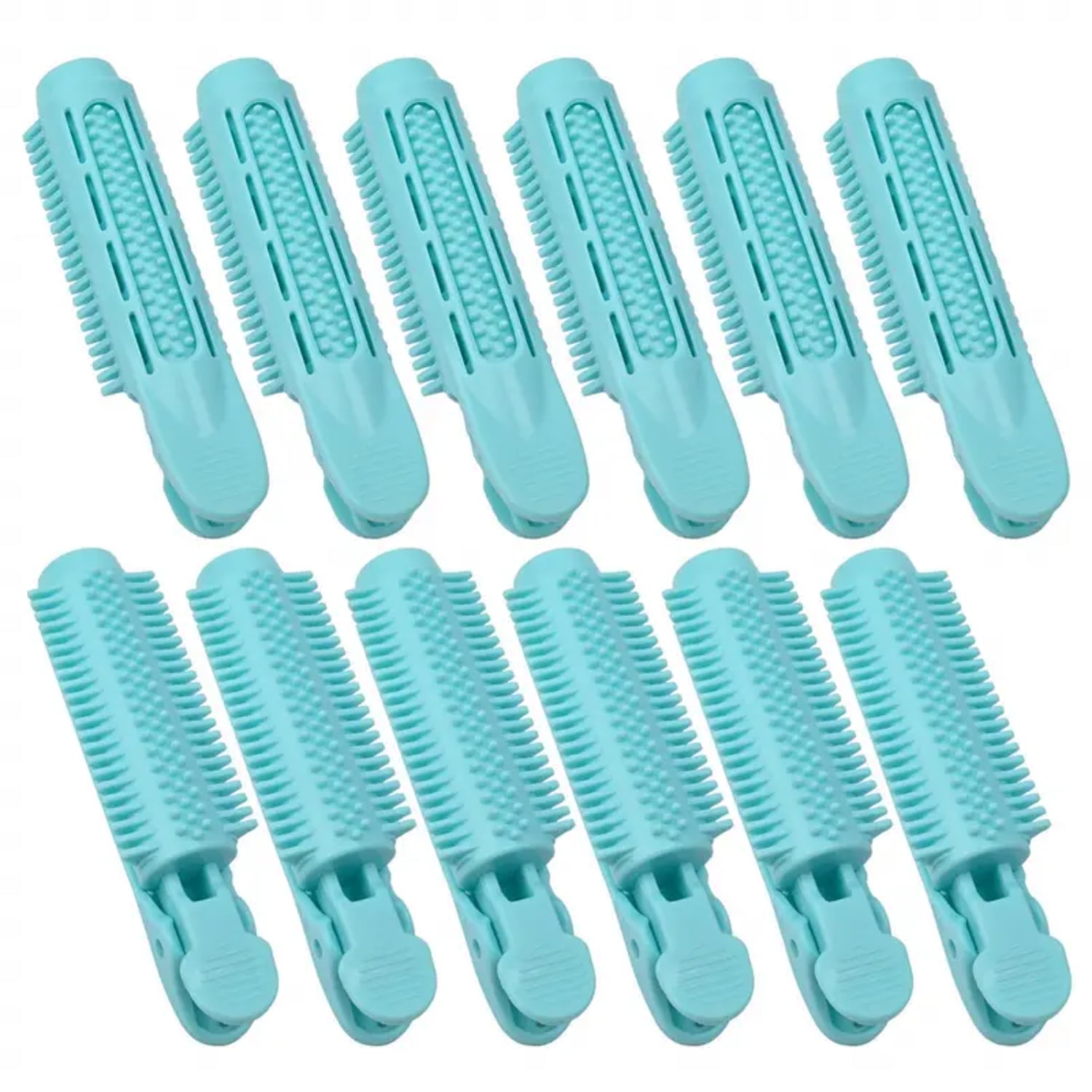 TUOBKE Fluffy Self-Gripping Natural Hair Root Curler Clips Set of 12 ... TUOBKE Fluffy Self-Gripping Natural Hair Root Curler Clips Set of 12 ...