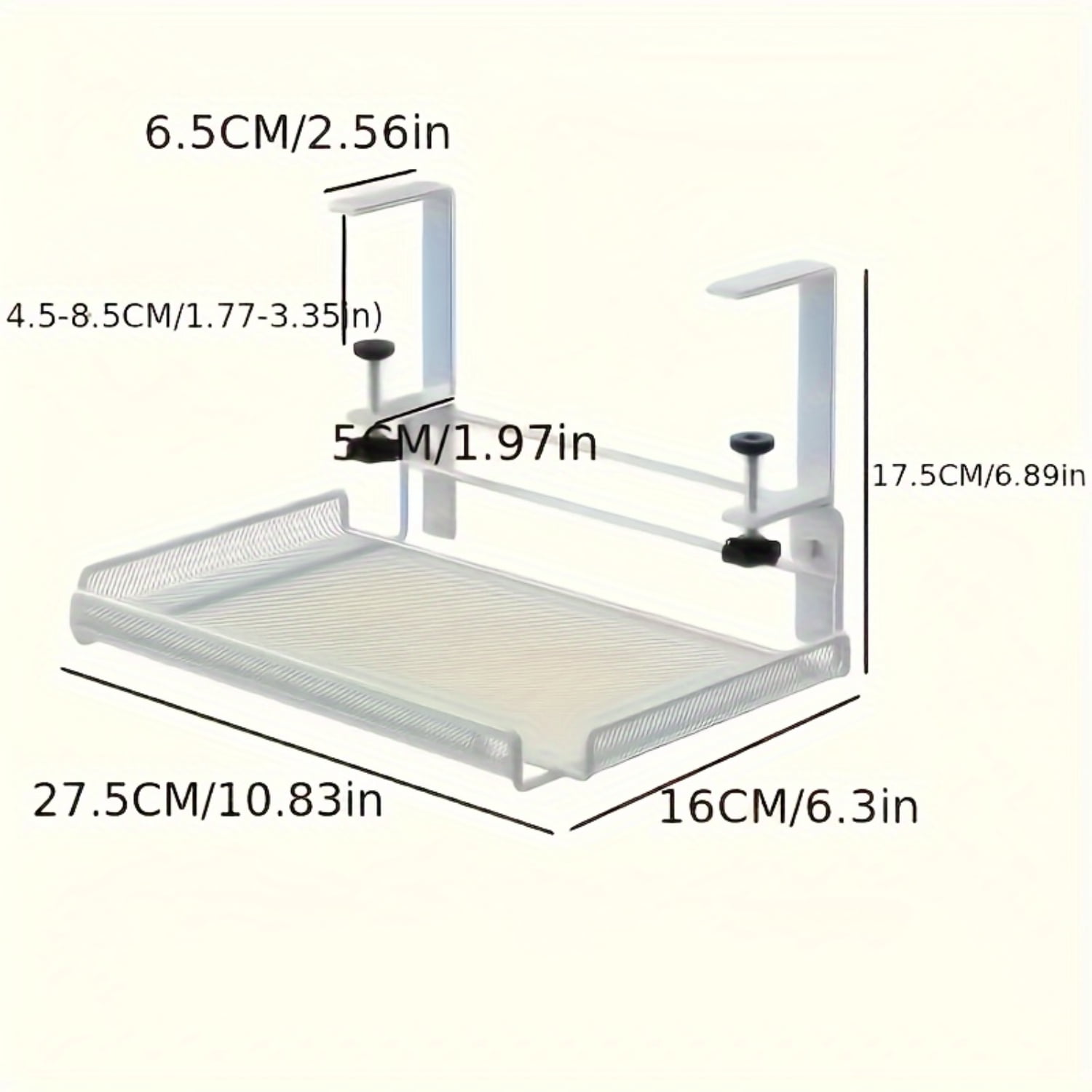 TUOBKE One Pack Adjustable Iron Rectangle Undercounter Rack with ... TUOBKE One Pack Adjustable Iron Rectangle Undercounter Rack with ...