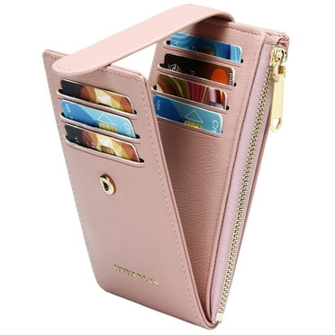 GAEKEAO Wallet for Women Clutch RFID Blocking Leather Wristlet Purse ...