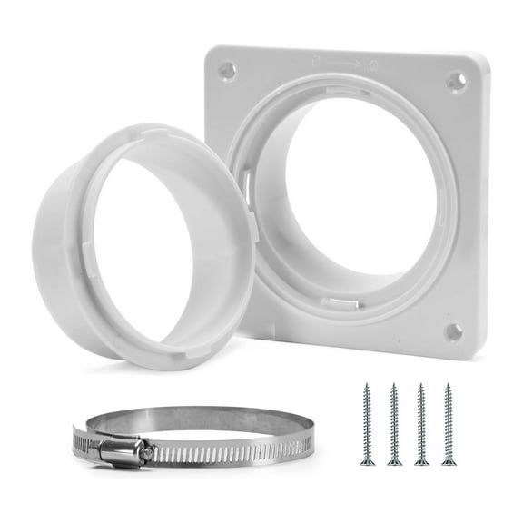 Dryer Vent Connector Kit, Dryer Vent Wall Plate with Quick Connect ...