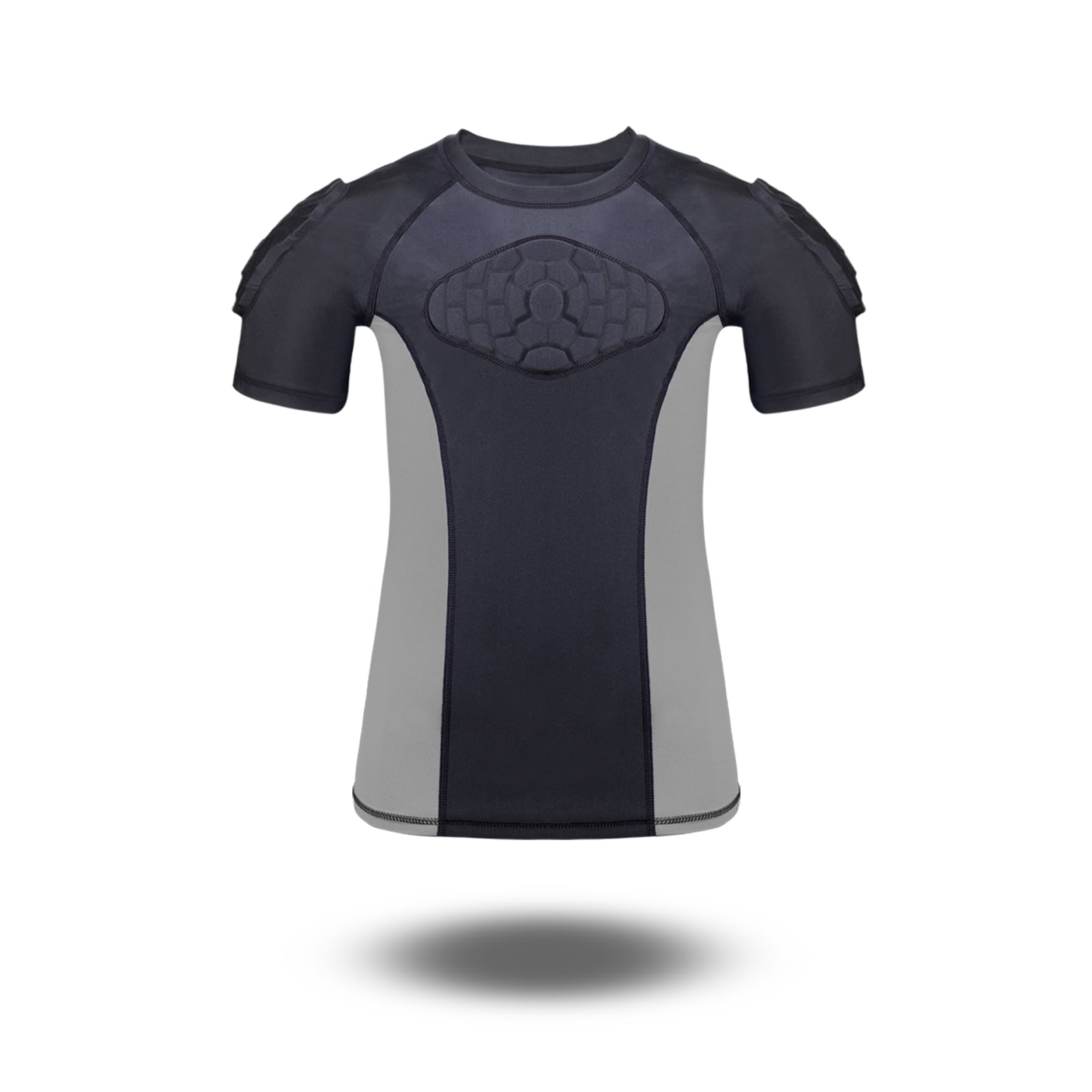 TUOY NEW Youth Padded Compression Shirt Padded Shirt Rib Chest ...