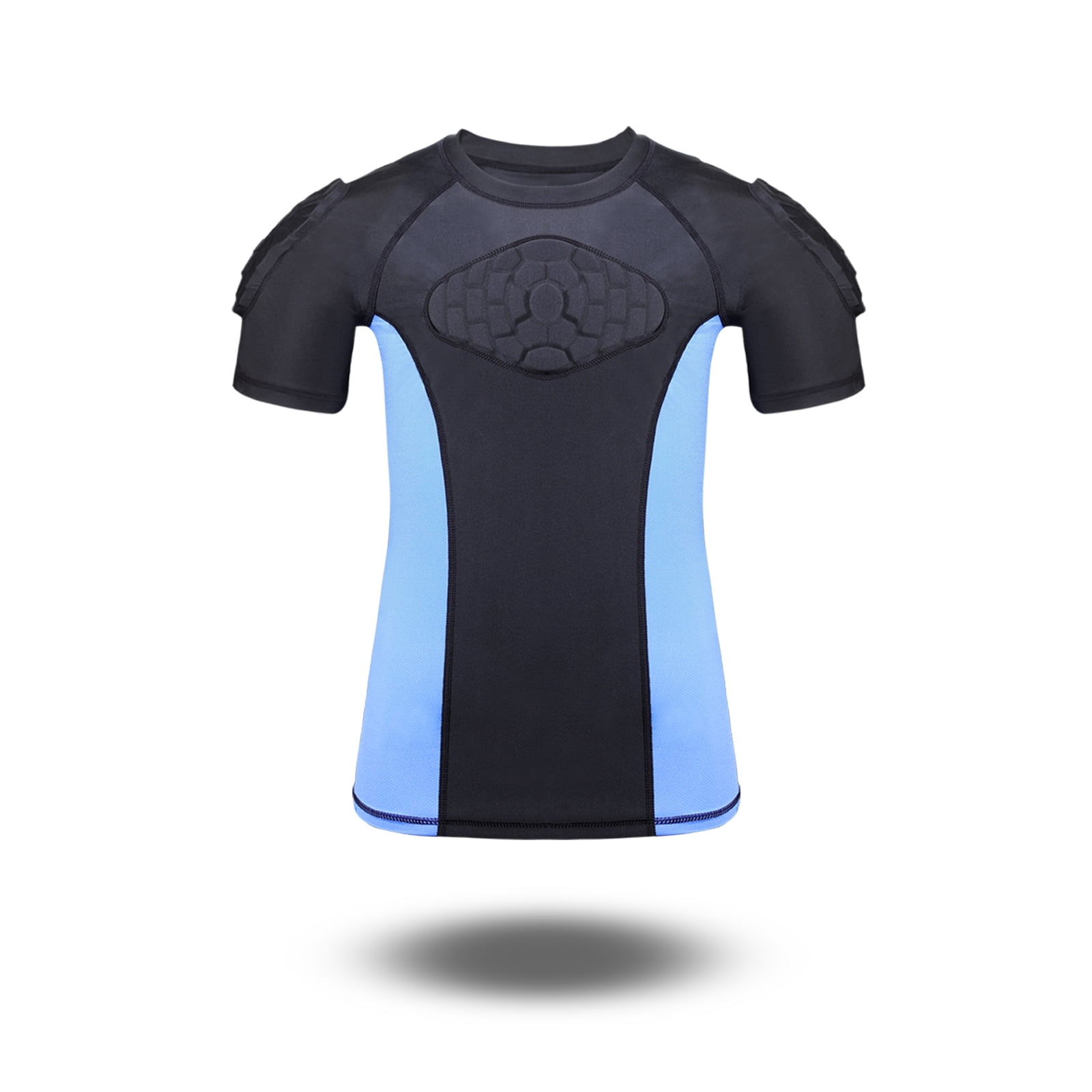 TUOY NEW Youth Padded Compression Shirt Padded Shirt Rib Chest ...