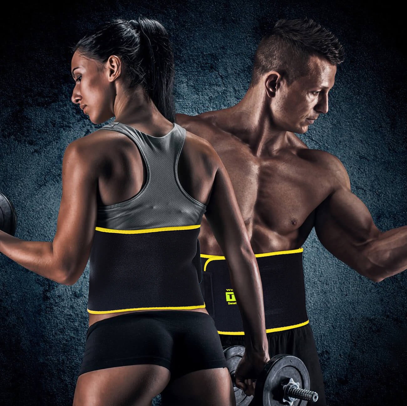 TUOY Neoprene Workout Belt Sweat-Enhancing Waist Trainer for Men Women ...