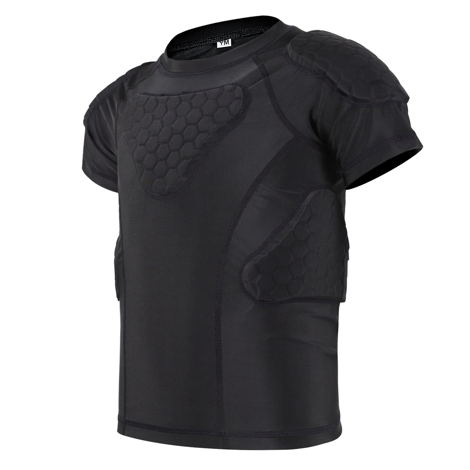 TUOY Youth Padded Compression Shirt Padded Shirt Rib Chest Protector ...
