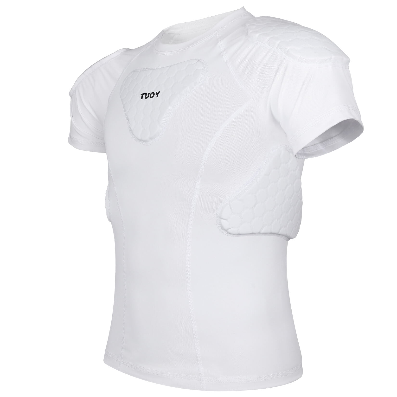 TUOYR Youth Kids Padded Protective Compression Shirt Chest Rib ...