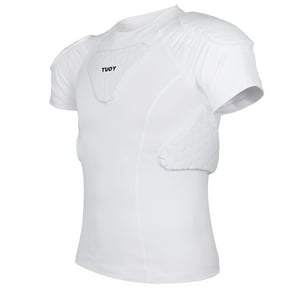 HAIYUE Men's Compression Shirt with Chest Protector Padded Rib Sports ...
