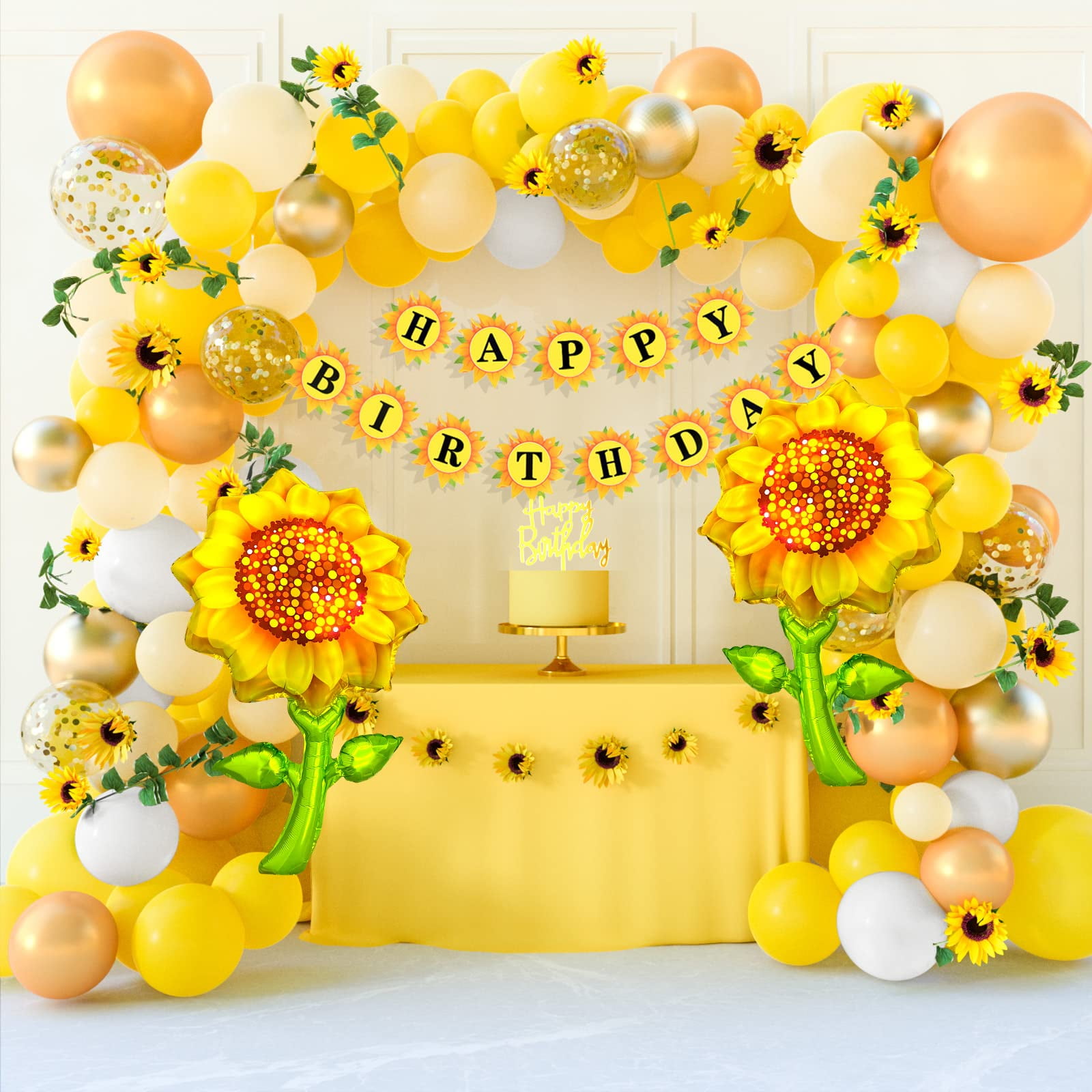 TUPARKA Sunflower Birthday Party Decorations Kit Sunflower KMC2Banner ...