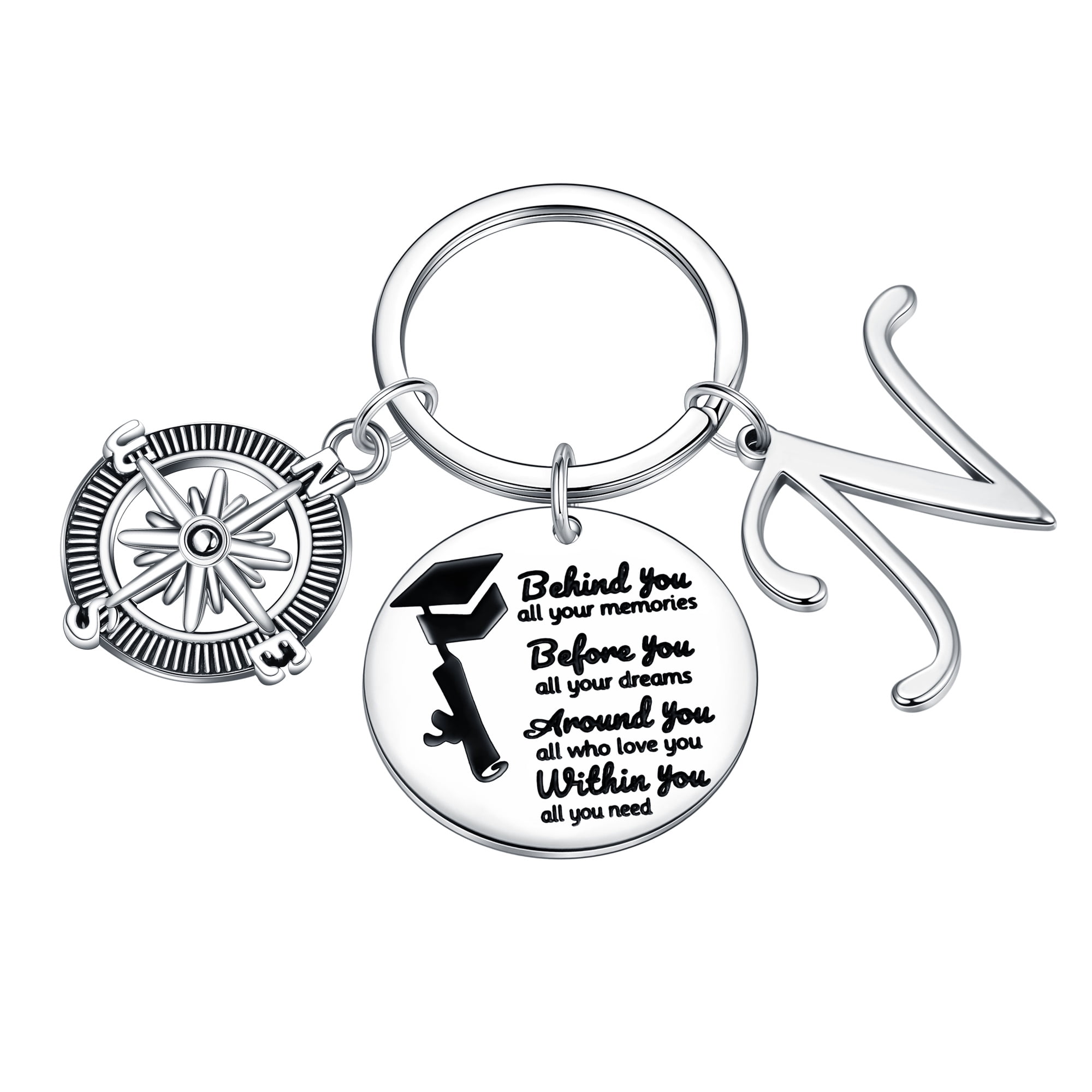 TURANDOSS Graduation Gifts for Her, Compass Keychain Class of 2024 ...