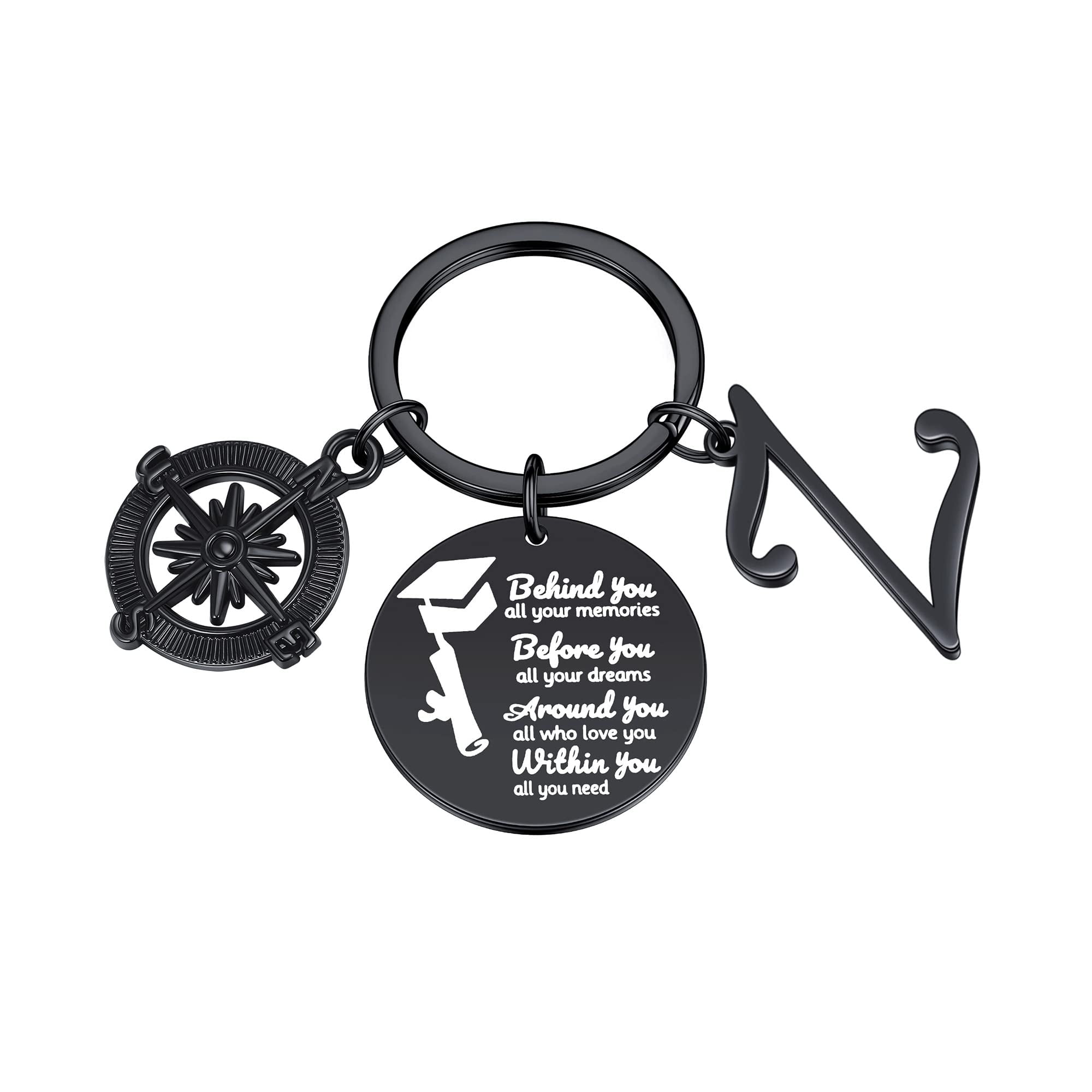 TURANDOSS Graduation Gifts for Her, Compass Keychain Class of 2024 ...