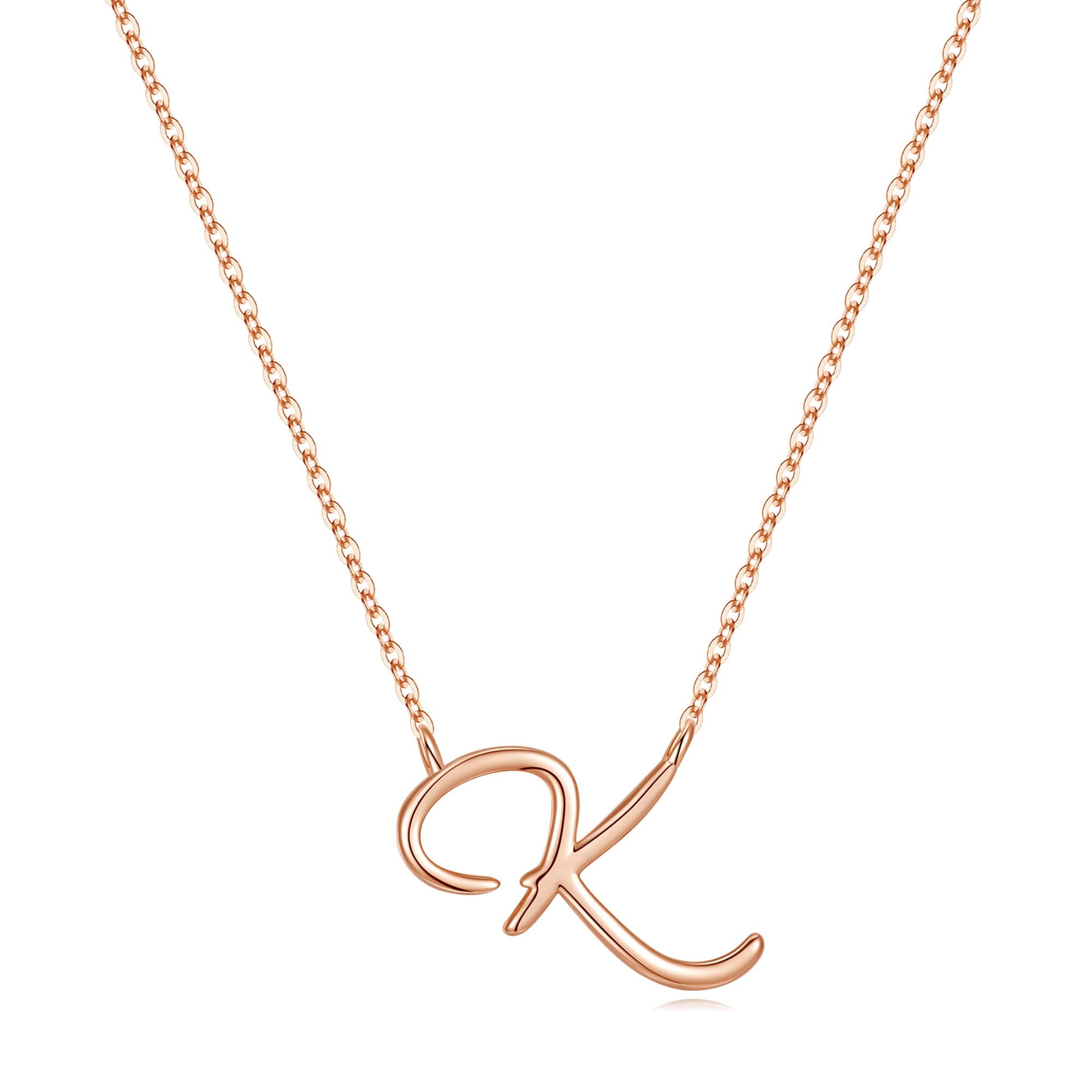 TURANDOSS Initial Necklaces for Women Dainty Gold Necklaces 14K Rose ...