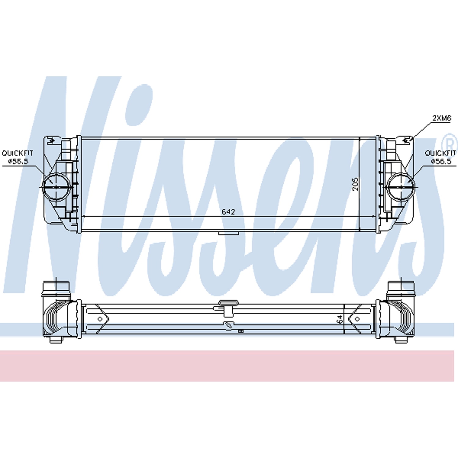TURBOCHARGER INTERCOOLER/CHARGE AIR COOLER; FITS MODELS WITH 3.0 LITR ...