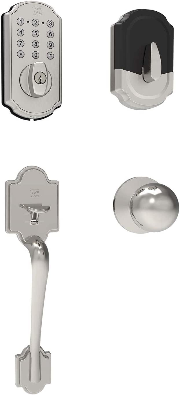 TURBOLOCK Front Door Lockset Combo Digital Deadbolt with Keypad + Entry ...