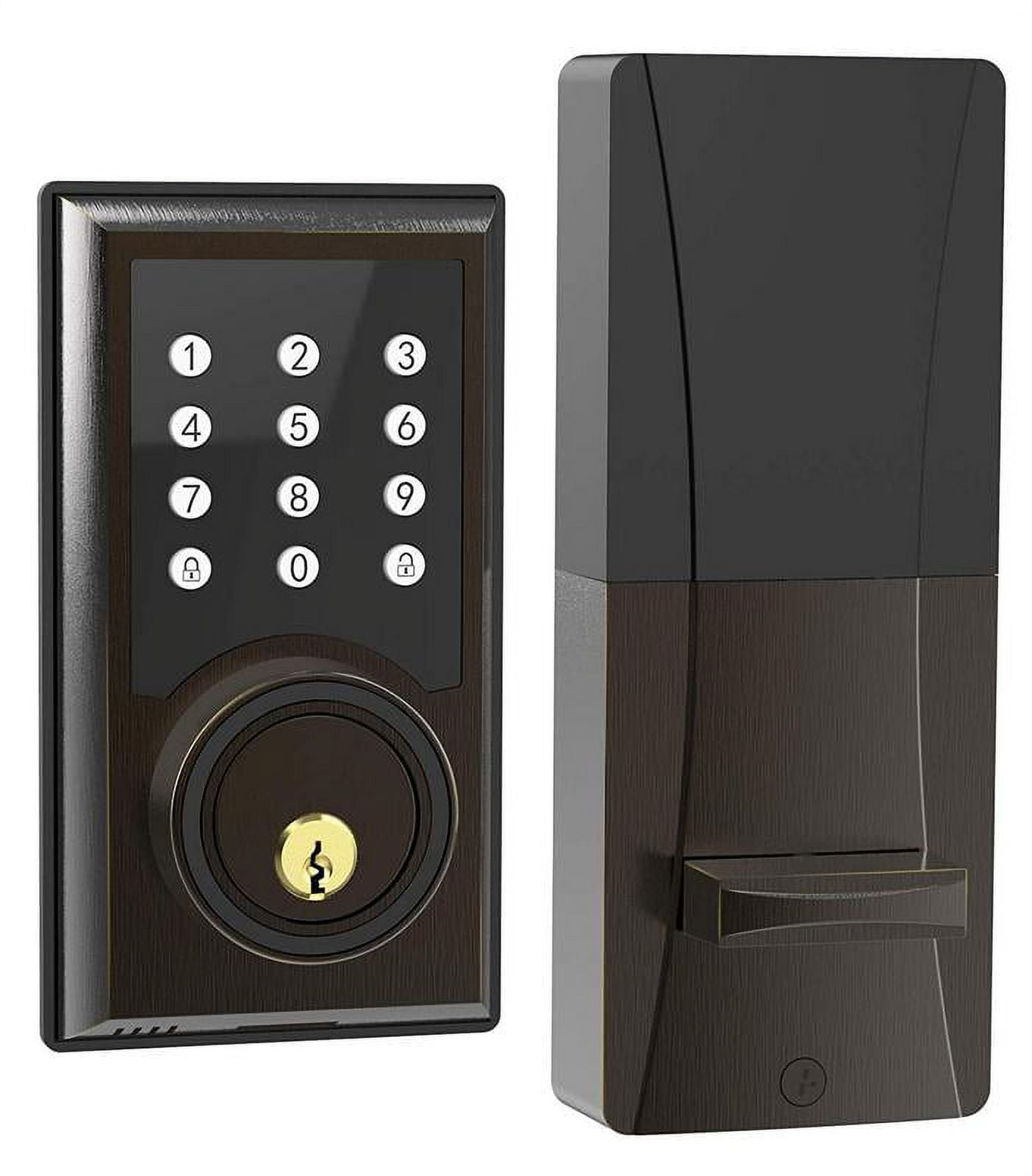 TURBOLOCK TL-201 Electronic Keypad Deadbolt Lock with 3 Backup Keys ...