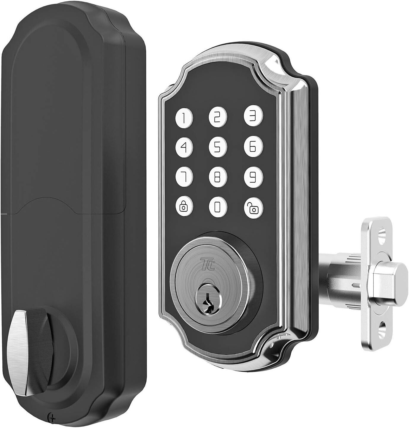TURBOLOCK TL116 Digital Deadbolt Lock Keypad, Electronic Deadbolt ...