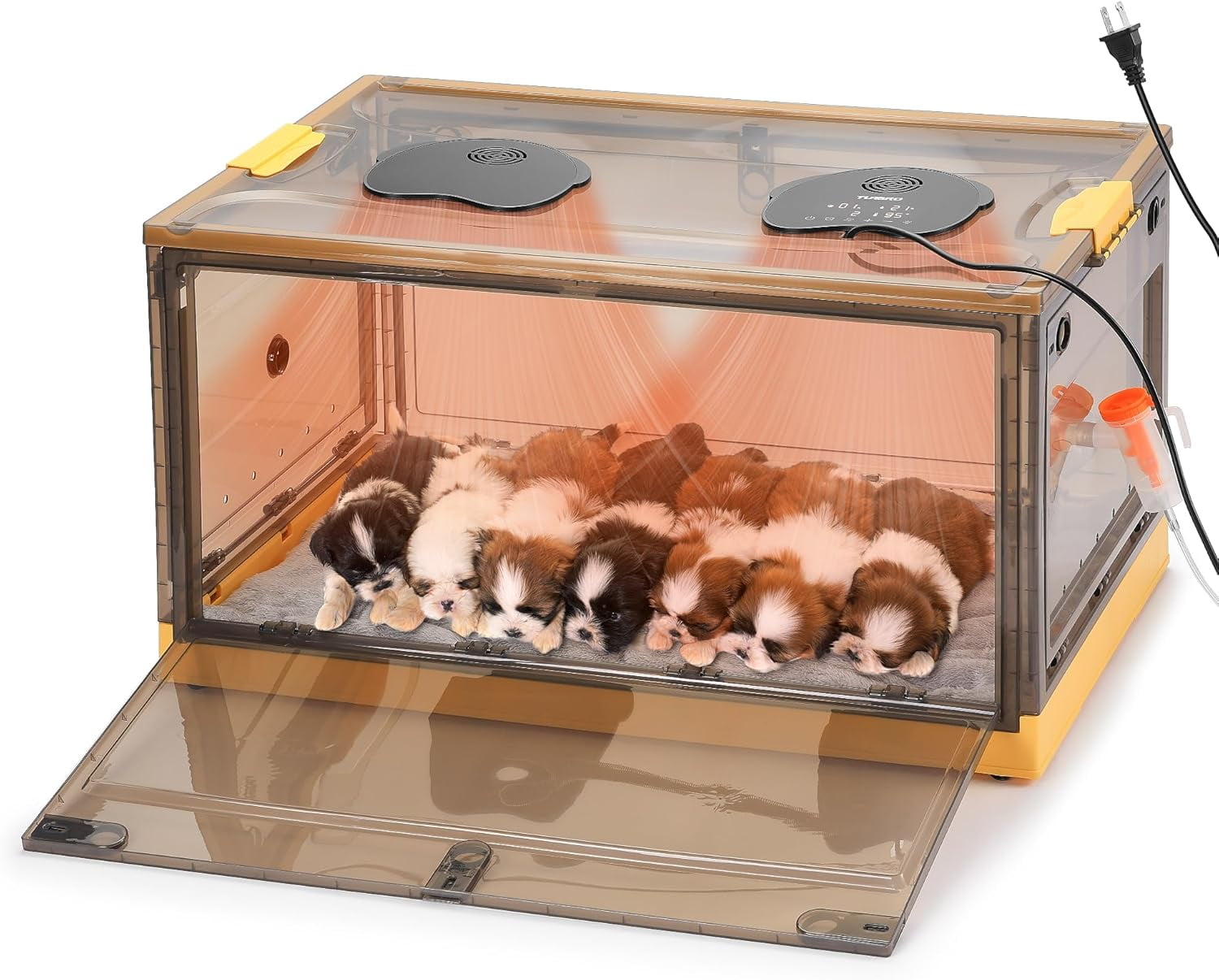 TURBRO 157 L Pet Incubator for Puppies and Kittens, Temperature and ...
