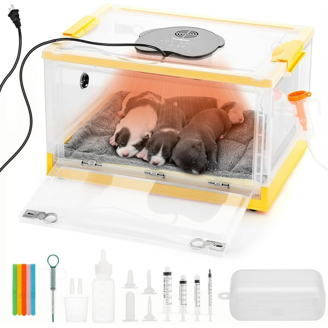 TURBRO 55L Puppy and Kitten Pet Incubator, Advanced Care System with ...