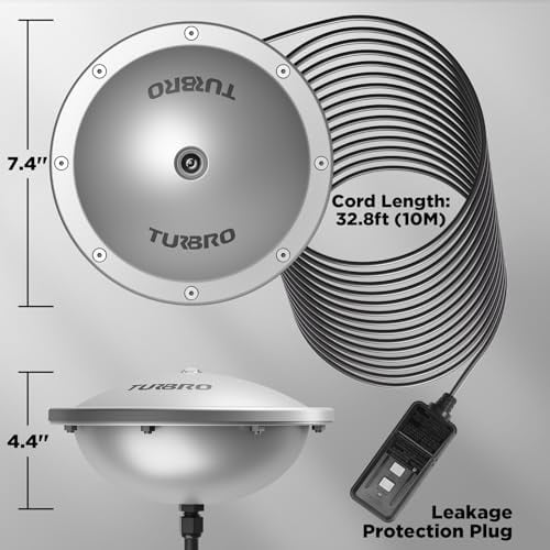 TURBRO Pond De-icer, Floating Pond Heater with 32.8 ft. UL Approved ...