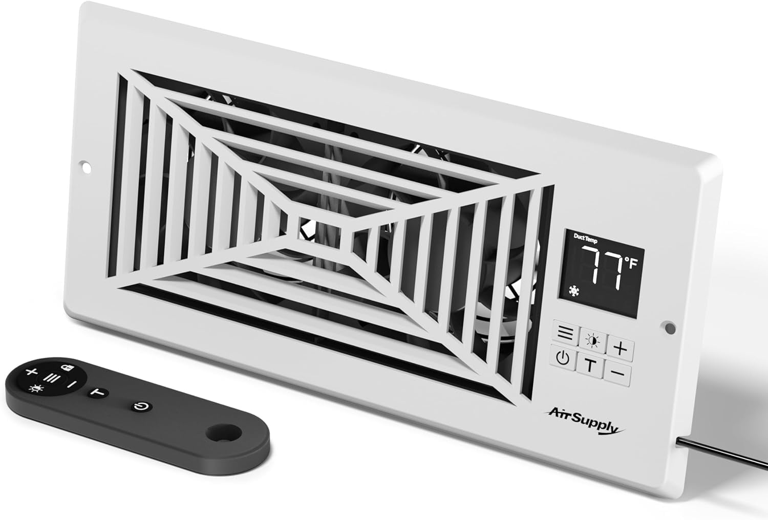TURBRO Register Booster Fan, Fits 4” x 10” Register Holes, Enhances ...