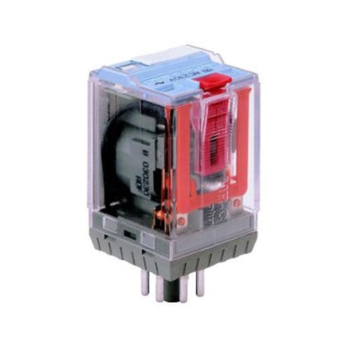 TURCK C2-A20X/024VAC, Relay; Releco MR-C; C2-A20X/AC24V; DPDT; 24VAC; 10A; 8 Pin Octal Base; w ...