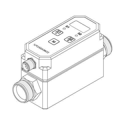 TURCK FCI-D15A4P-2ARX-H1160/D209, Liquid Flow sensor, w/Temp Monitor ...