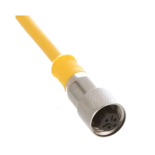 TURCK KB 3T-2, Single Ended Cordset, Straight 1/2-20UNF Female 3 pos to ...