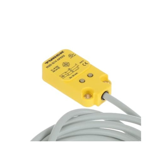 TURCK NI20-Q14-AP6X2, Inductive Proximity Sensor;Rectangular;20mm;DC ...