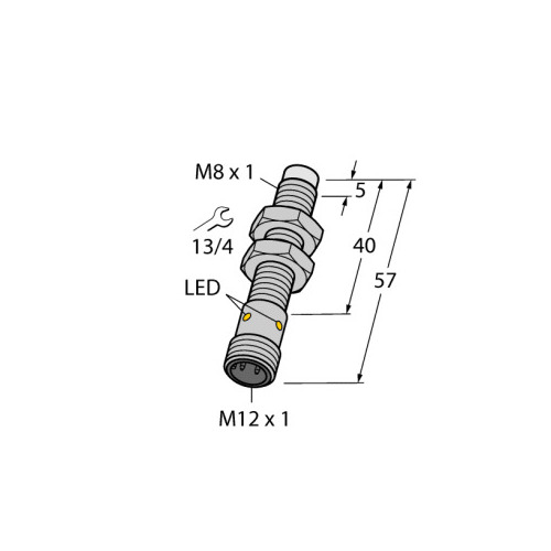 TURCK NI6U-EGT08-AP6X-H1341, Inductive, Proximity Sensor, UPROX, M8 ...