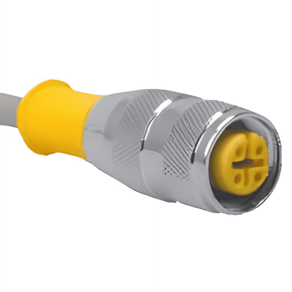 TURCK RK 4.4T, Connector, Straight M12 Female 4 pos,T barb fit, PVC 4A ...