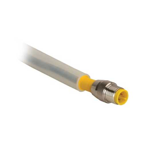 TURCK RS 4.4T-J24, Connector, M12 Male Straight, 4 Pin, Pins 2 & 4 ...