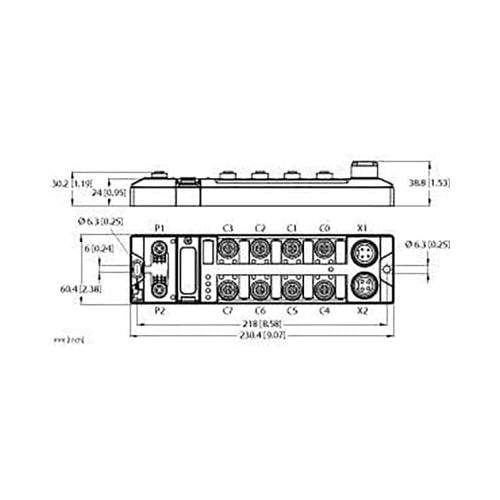 TURCK TBEN-L4-8IOL, Multiprotocol I/O Module,4 Digital PNP Channel,2A ...