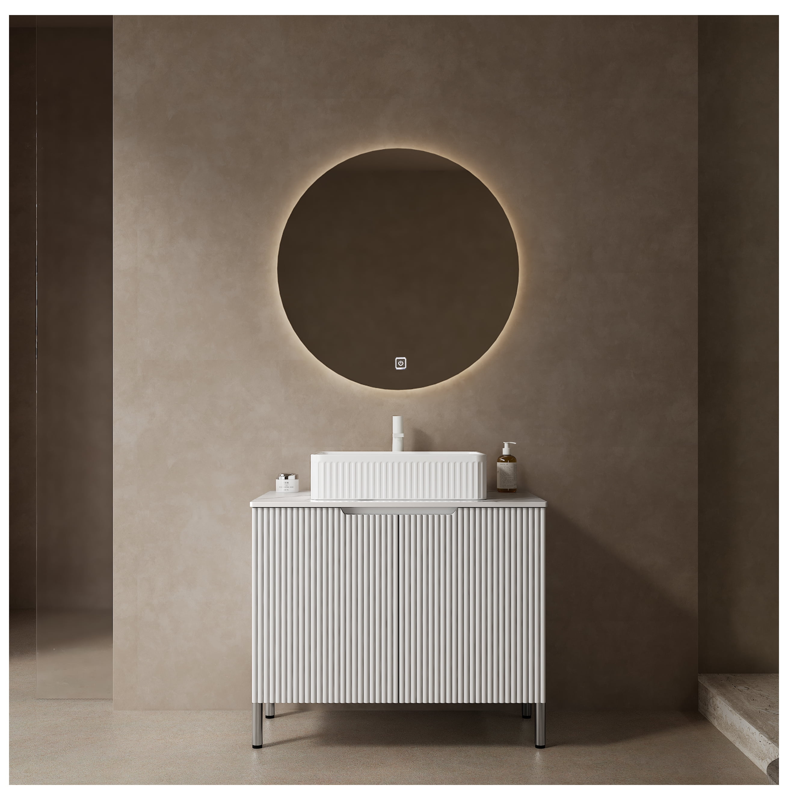 TURIO 30" Bathroom Vanity with Sink, Freestanding Bathroom Storage ...