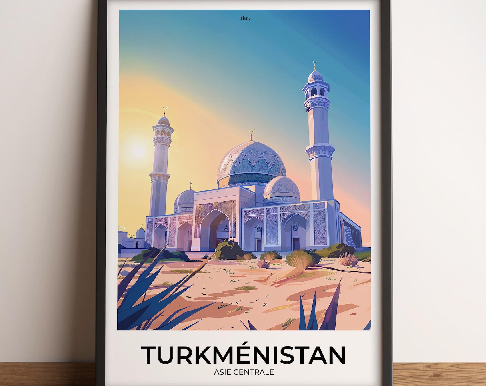 TURKMENISTAN Poster · Turkmenistan Travel Poster · Turkmenistan Art ...