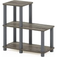 TURN-N-TUBE Storage Shelves, 2-Tier Ladder Shape Book Shelf with Open ...