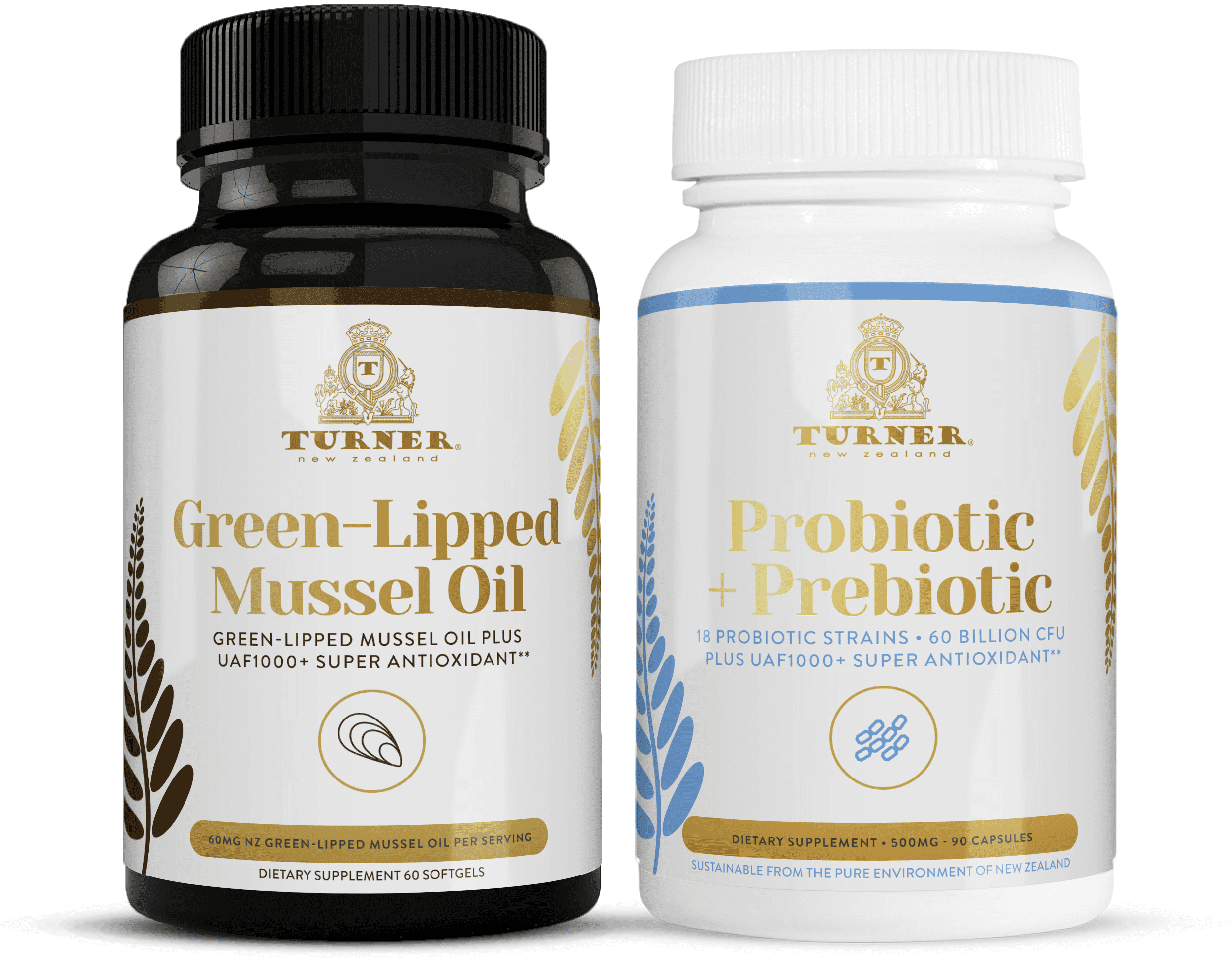TURNER New Zealand OMEGA-3 Green Lipped Mussel Oil, 53x Higher potency ...