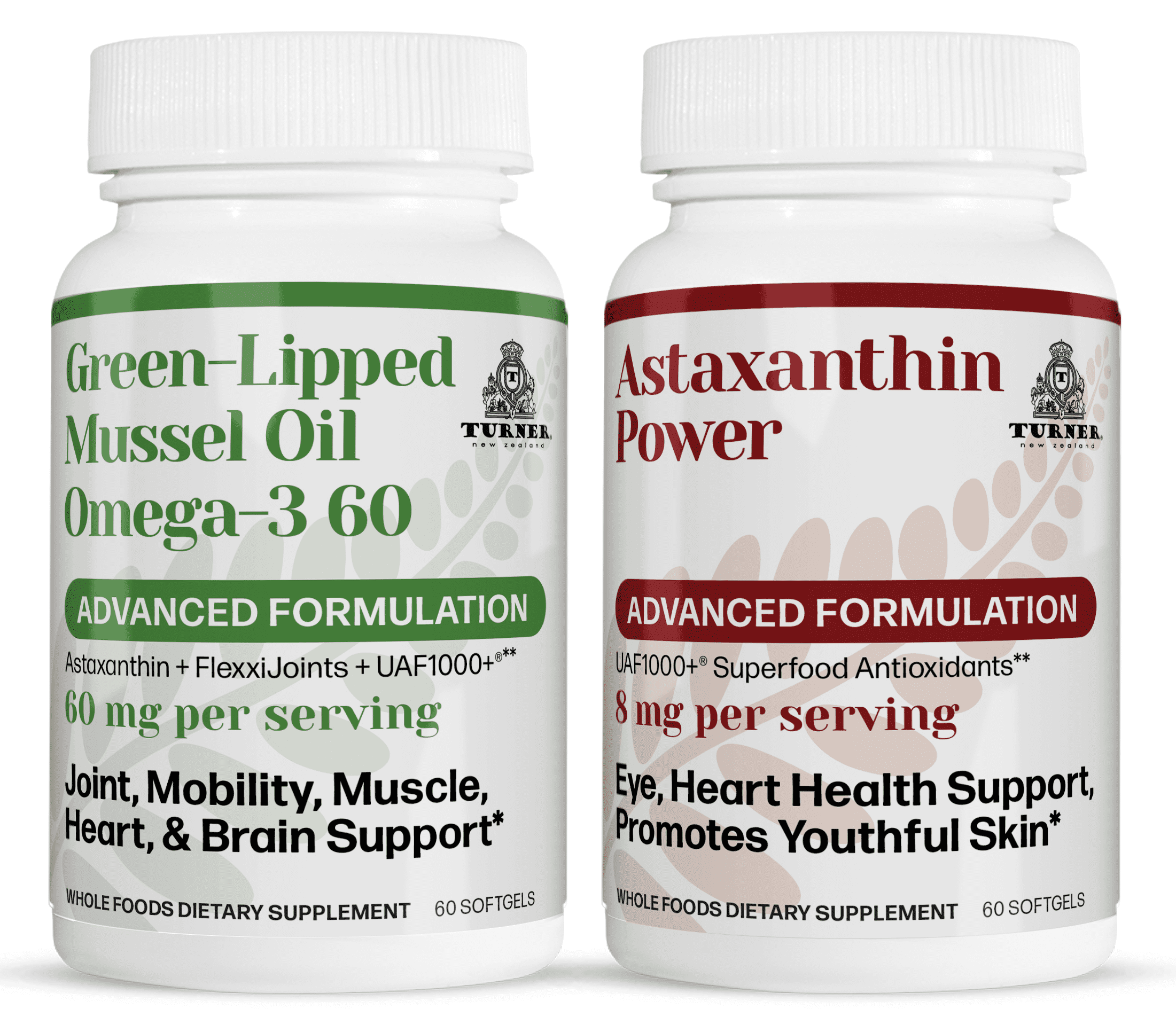 TURNER Green Lipped Mussel Oil Omega-3, Joint Comfort & Mobility, No ...