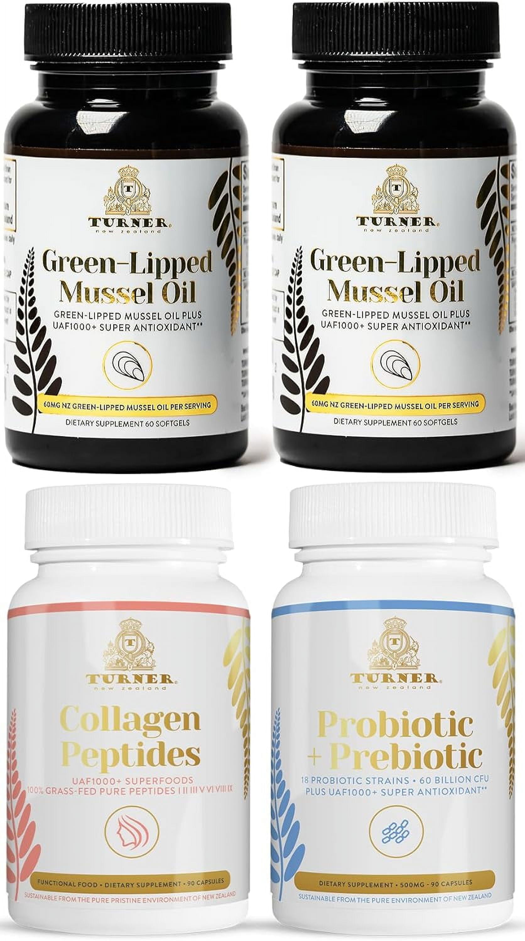 TURNER New Zealand Omega-3 Green Lipped Mussel Oil, Superior Joint ...