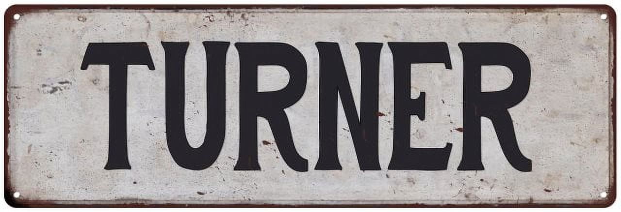 TURNER Vintage Look Gift Rustic Chic Metal Sign 6x18 206180036374 ...