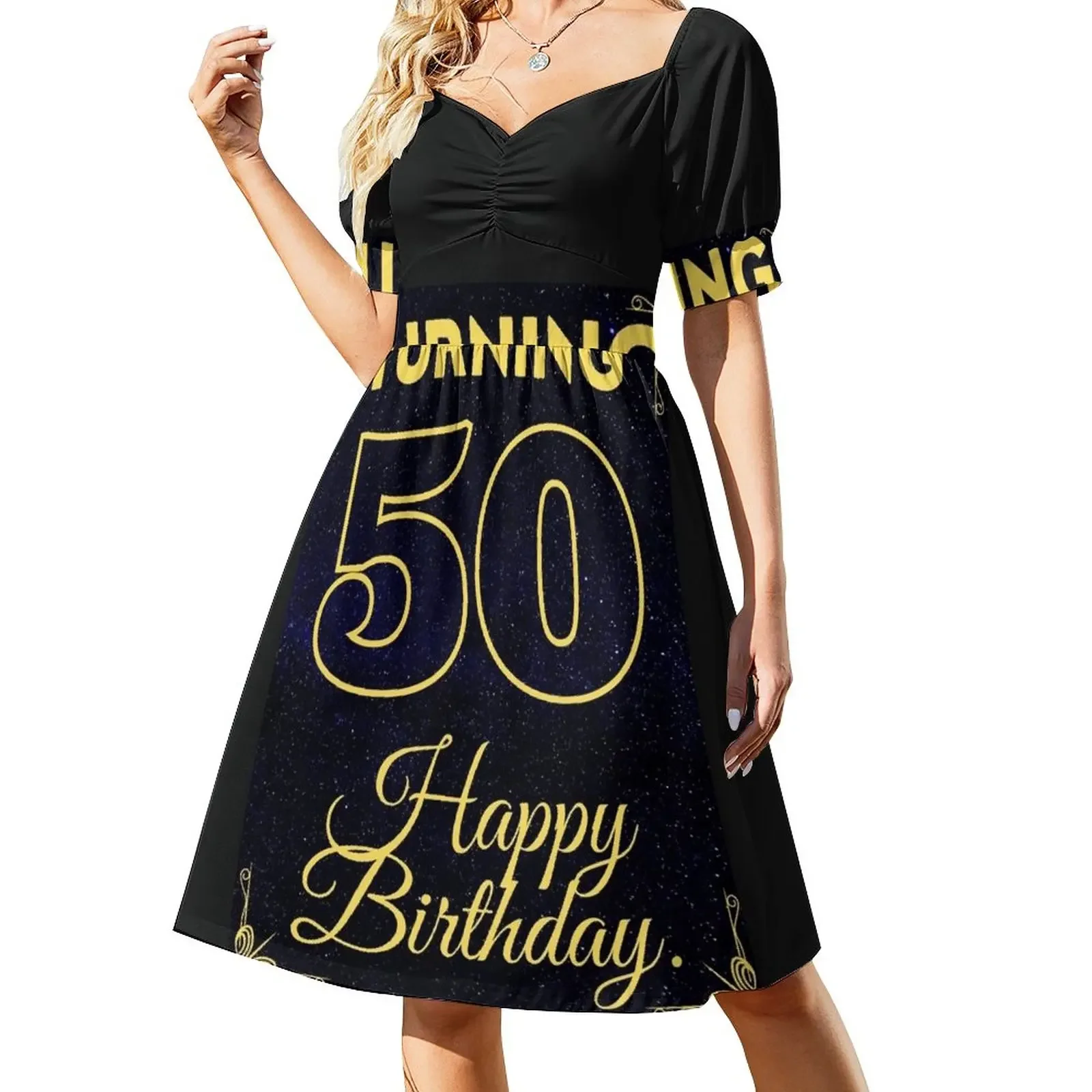 TURNING 50 HAPPY BIRDAY ATELIER. Sleeveless Dress women's summer ...