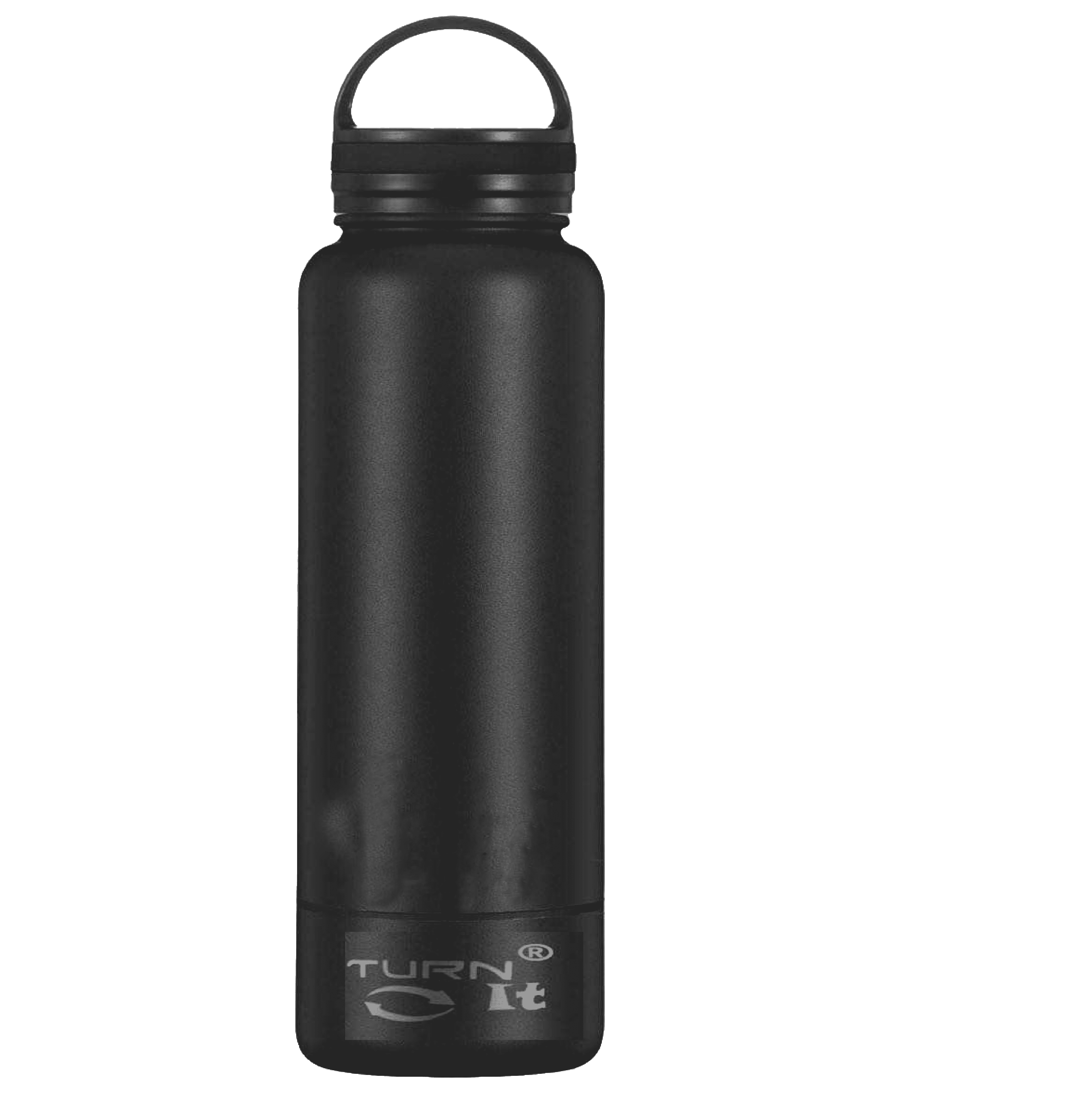 TURNIT® Black Double Walled Stainless-Steel Bottle 32 Fluid Ounces with ...