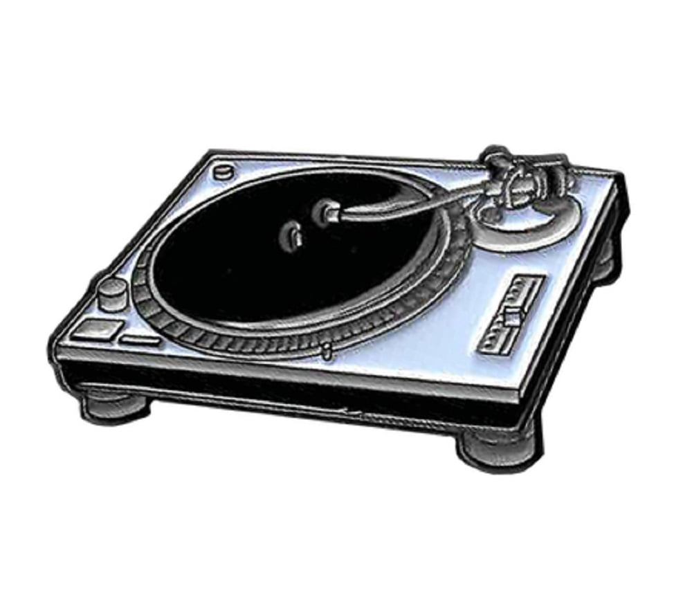 TURNTABLE ENAMEL PIN, Turntable Art - Backpack Enamel Lapel Pin - 1.5 ...