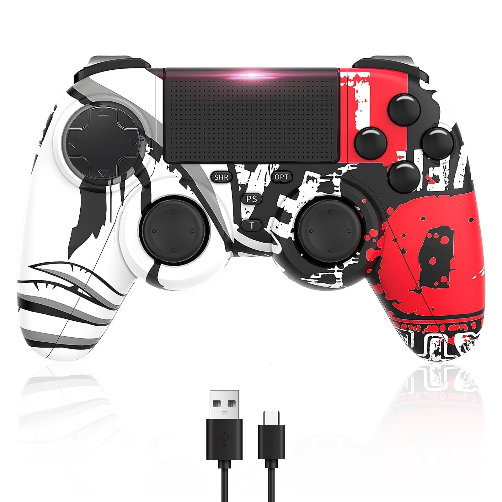 TURPOW Wireless Controller for P4, Game Controller for P4/Pro/Slim/PC ...