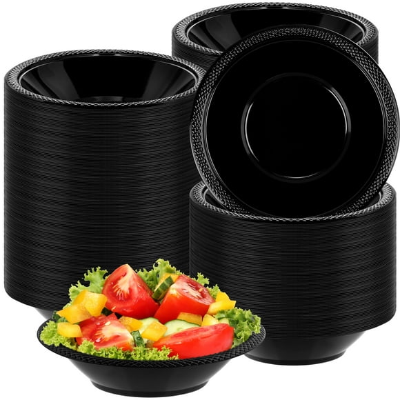 Black Plastic Bowls