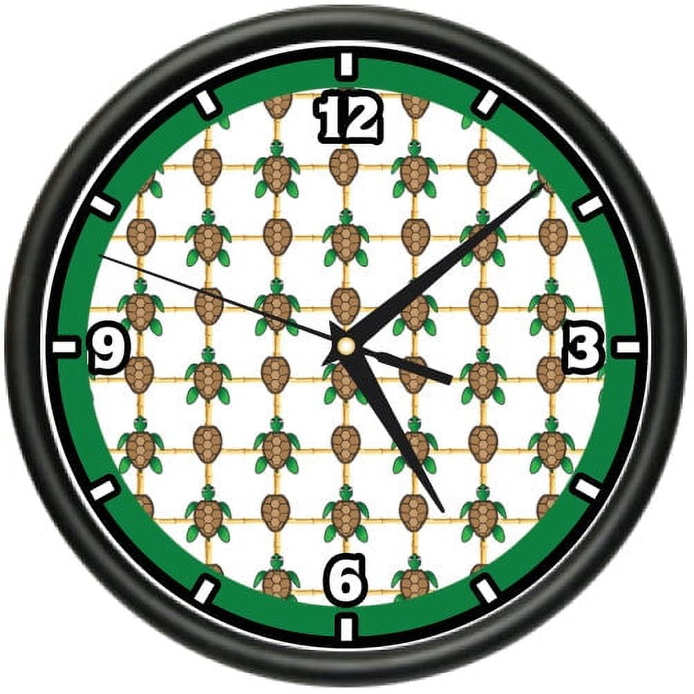 TURTILE TIME Wall Clock turtle turtles animals cute gift - Walmart.com